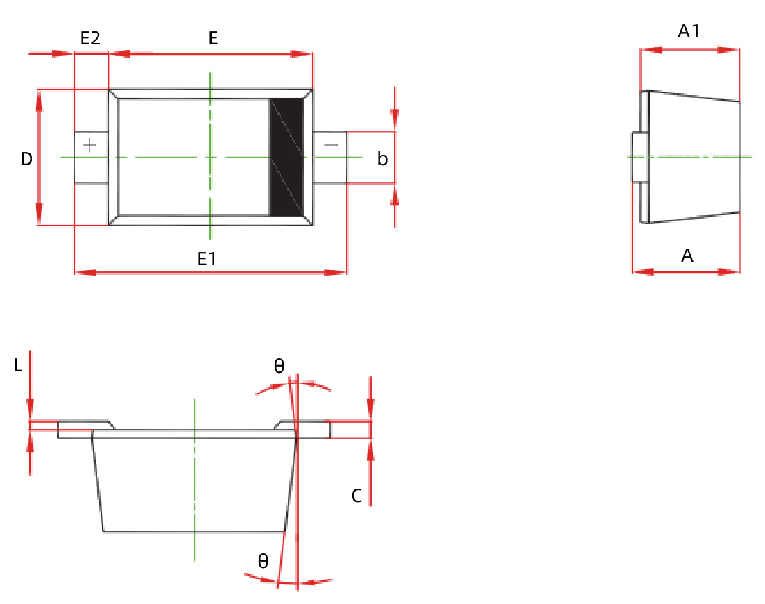 ESD Protection Diode ESD12VD5 Single Channel 12V Unidirectional ESD ...